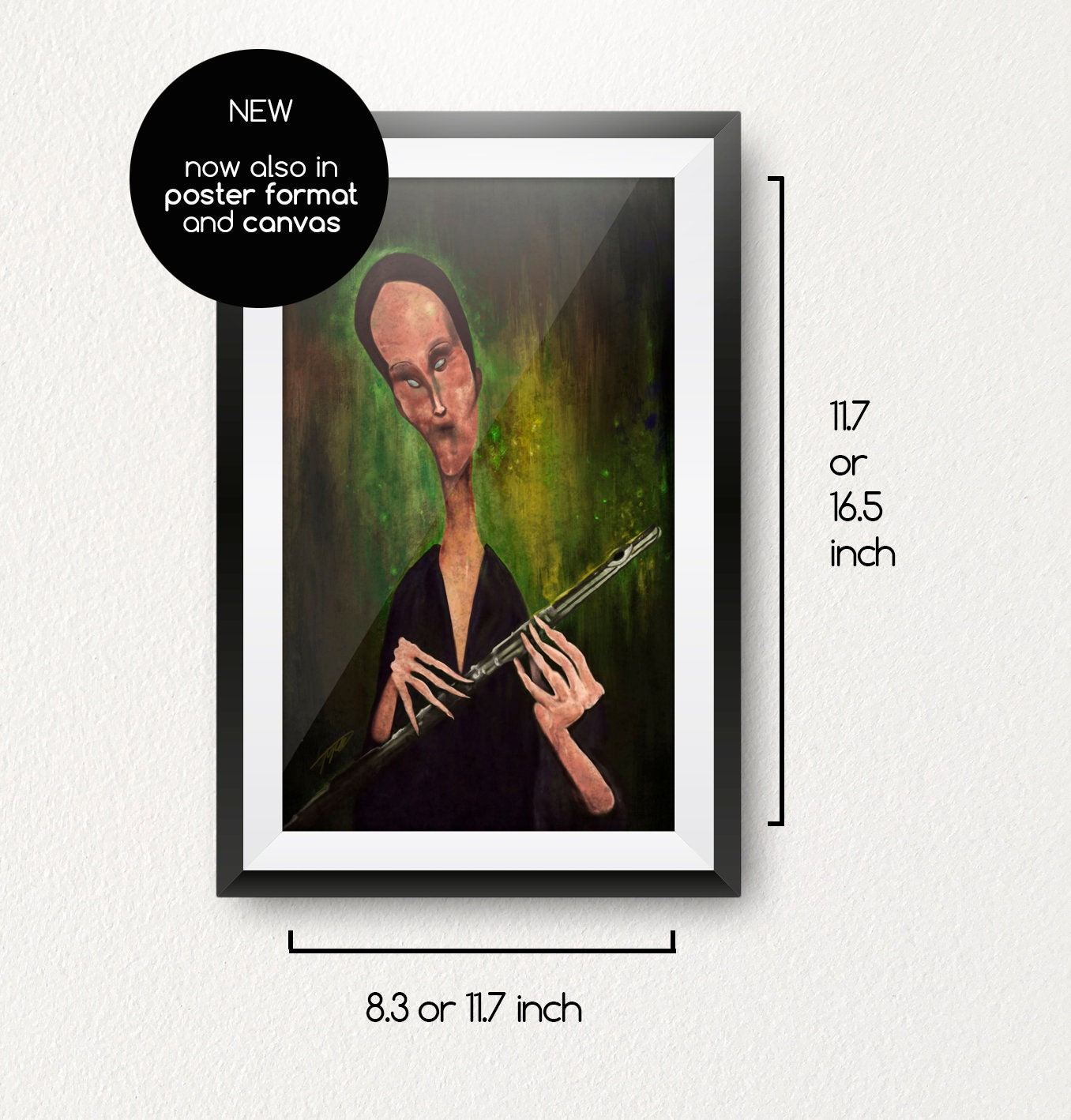 A4 or A3 Print Judith Aka Flute Lady Painting Replica From IT Pennywise ...