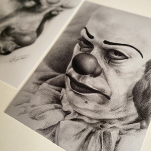 2 A4 Art Prints Pennywise Tim Curry, Bill Skarsgard - Etsy