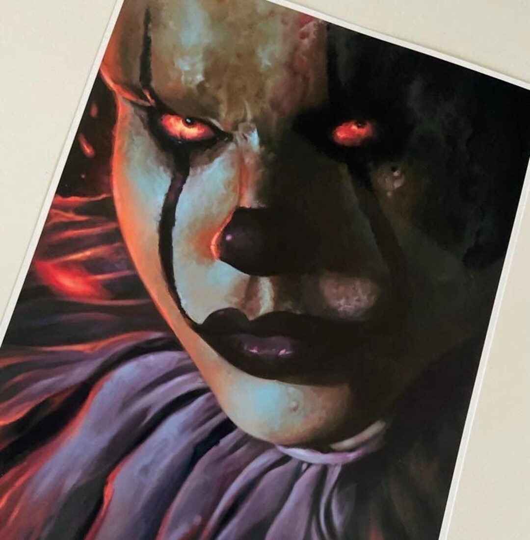 Art Print "demon" Pennywise IT Digital Painting - Etsy