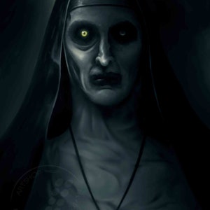 Art Print "valak" A4 A3 Digital Painting the Conjuring 2 Demon Nun - Etsy