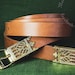 Unisex Leather Gothic Medieval Belt With Brass Buckle and a Gothic ...