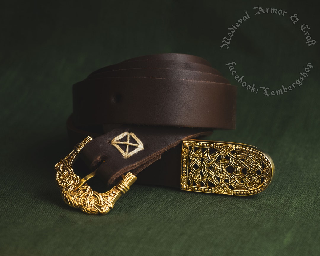 The Viking Leather Belt is Based on the Gokstad, Norway Late 9th ...