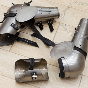 Titanium Arms Set With Floated Elbows for Buhurt. Late Medieval Hands ...