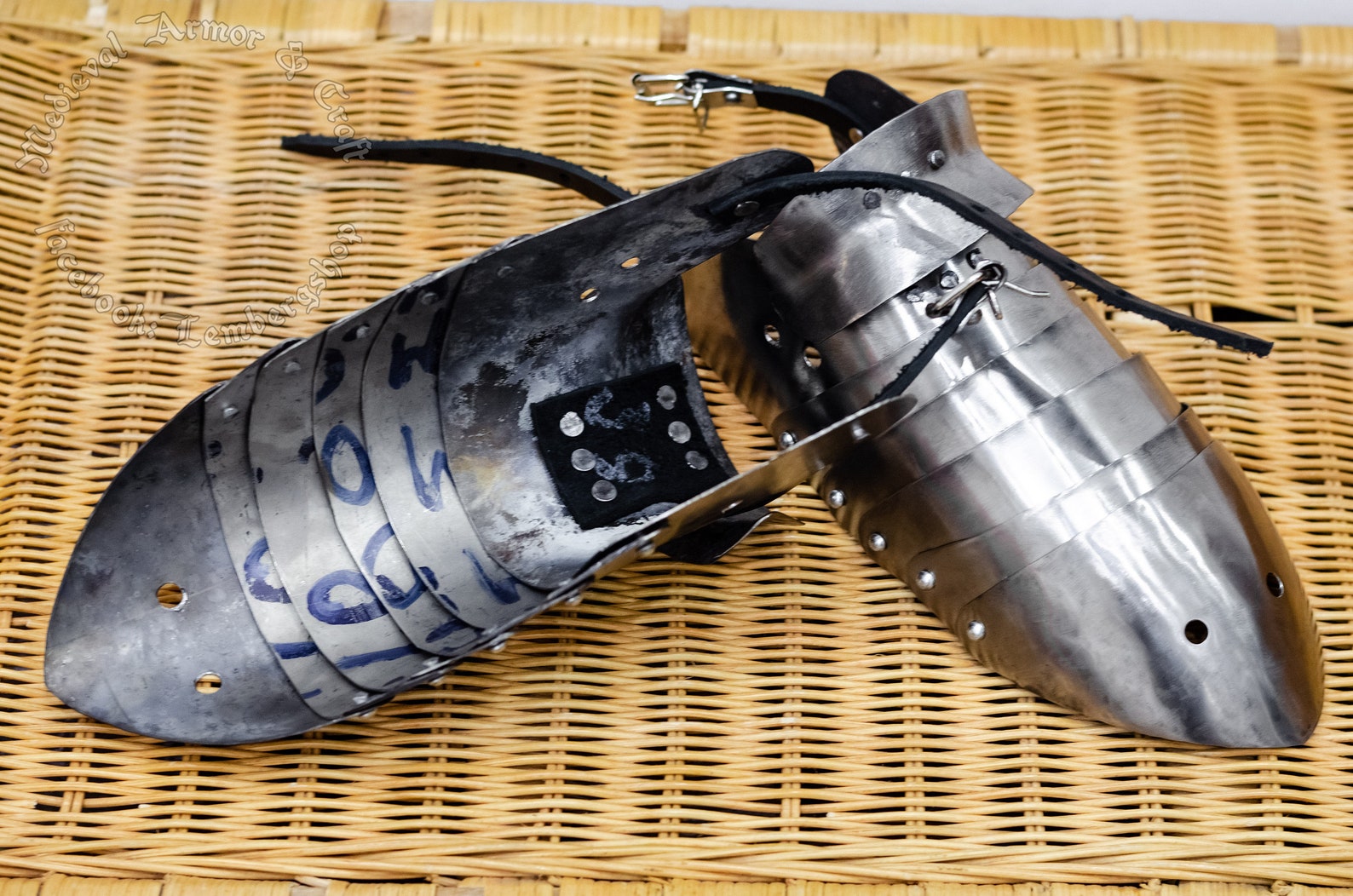 The Set: Titanium or Tempered Steel Segmented Sabatons + Combat Boots ...