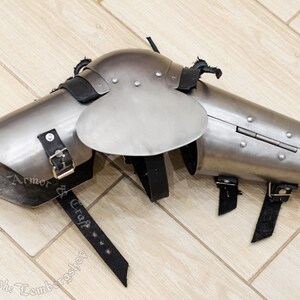 Titanium Arms Set With Floated Elbows for Buhurt. Late Medieval Hands ...