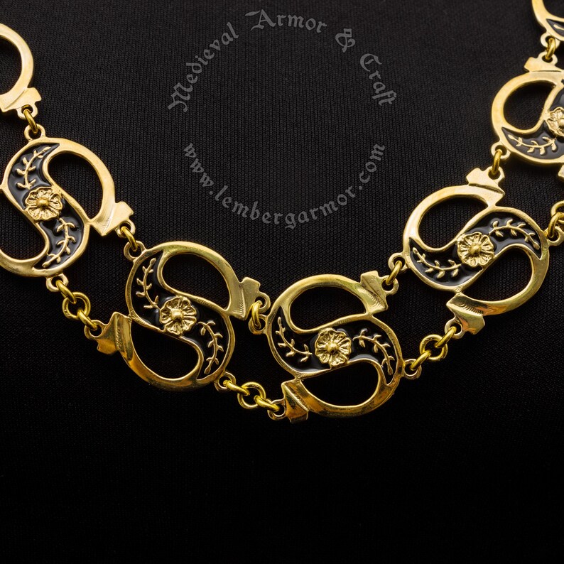Medieval Livery Chain of Office: Brass Replica of the Collar of Esses ...