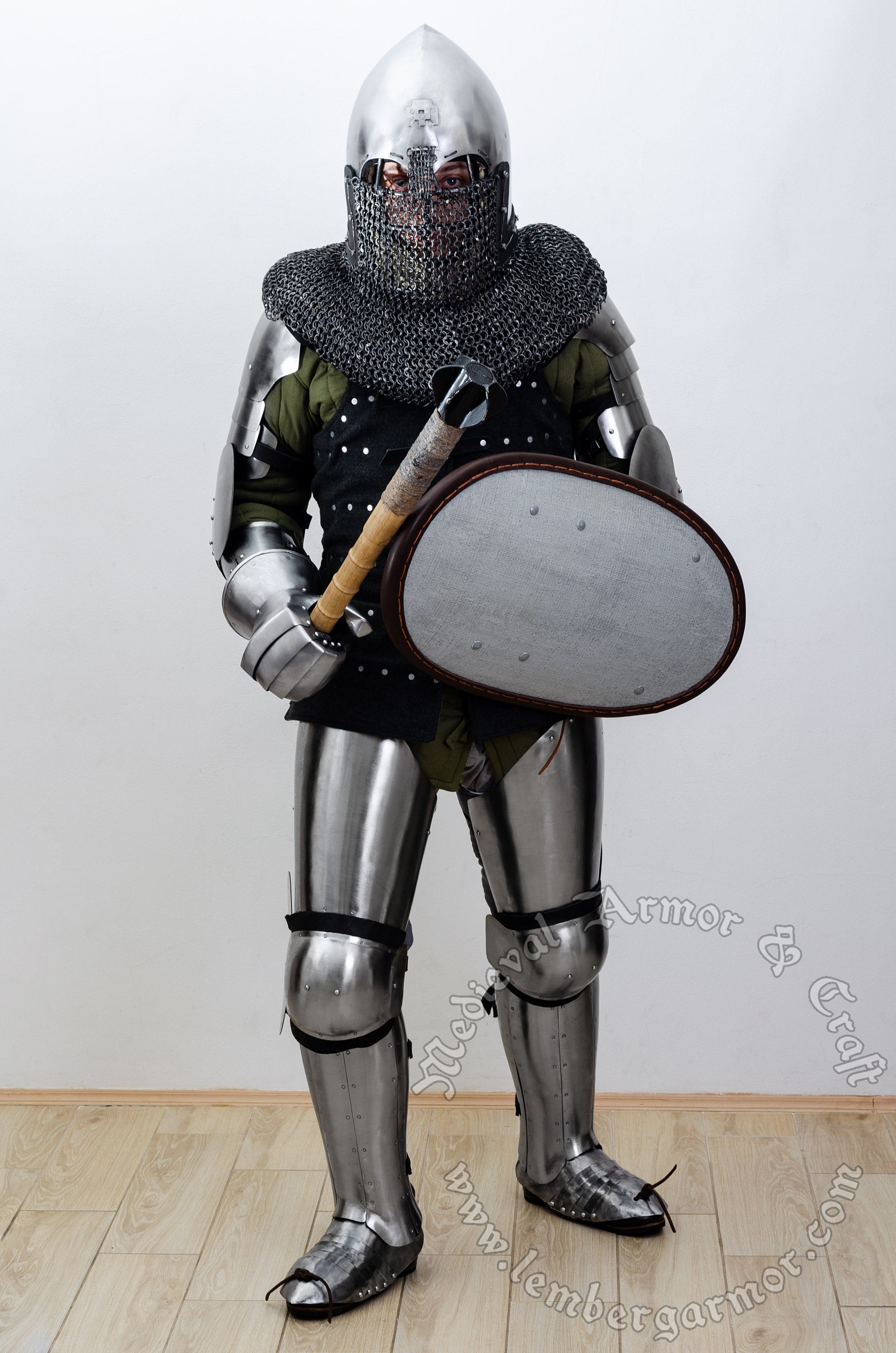 Buhurt Set of Armor footman With Nasal Bascinet. A - Etsy