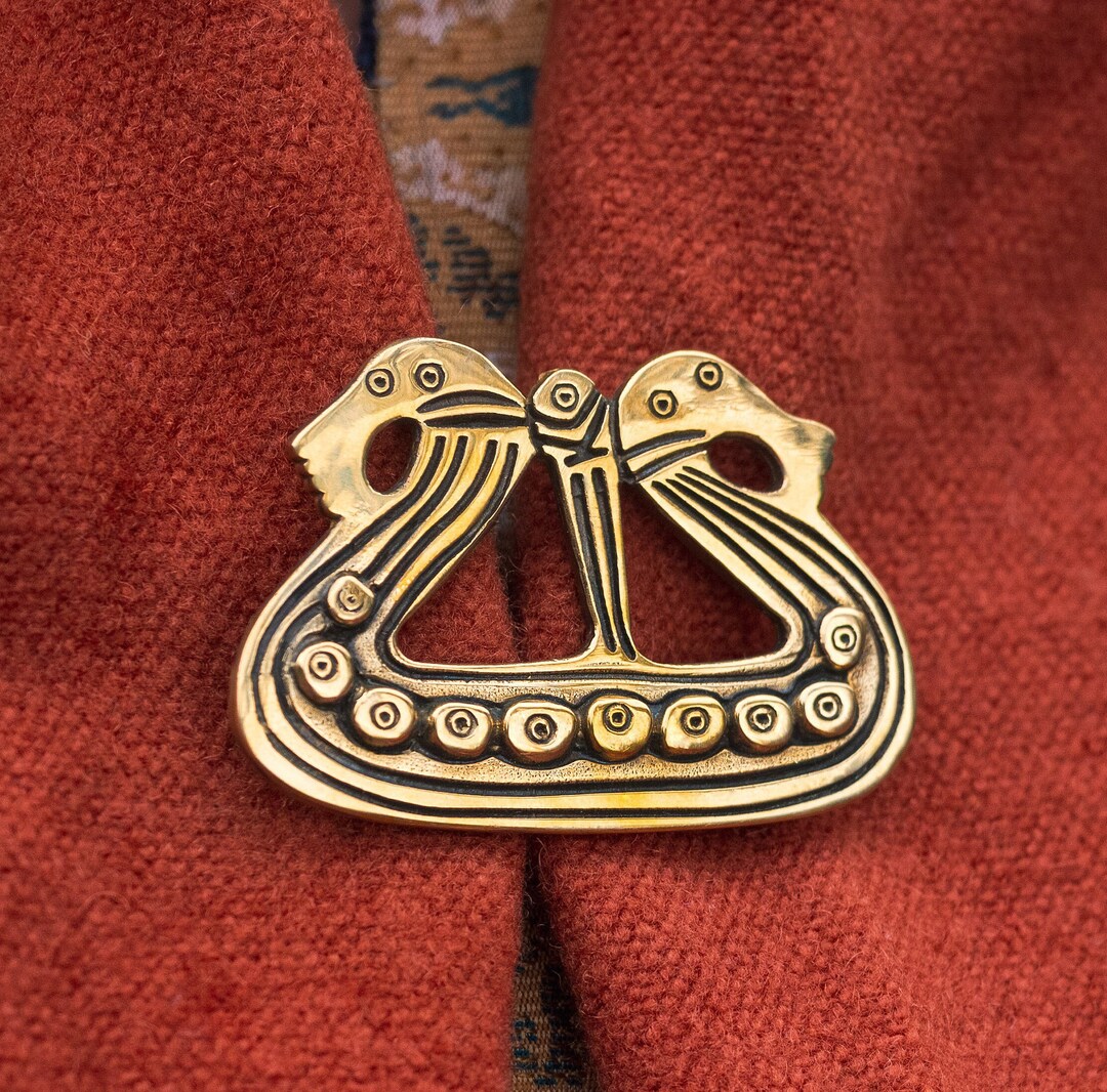 Drakkar Longship Viking Fibula. Reenactment Pin 800-1050 AD. the ...
