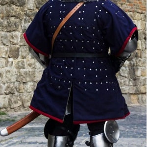 Hardened Mongol Knees With the Chain Mail. Buhurt and Steel Fight Leg ...