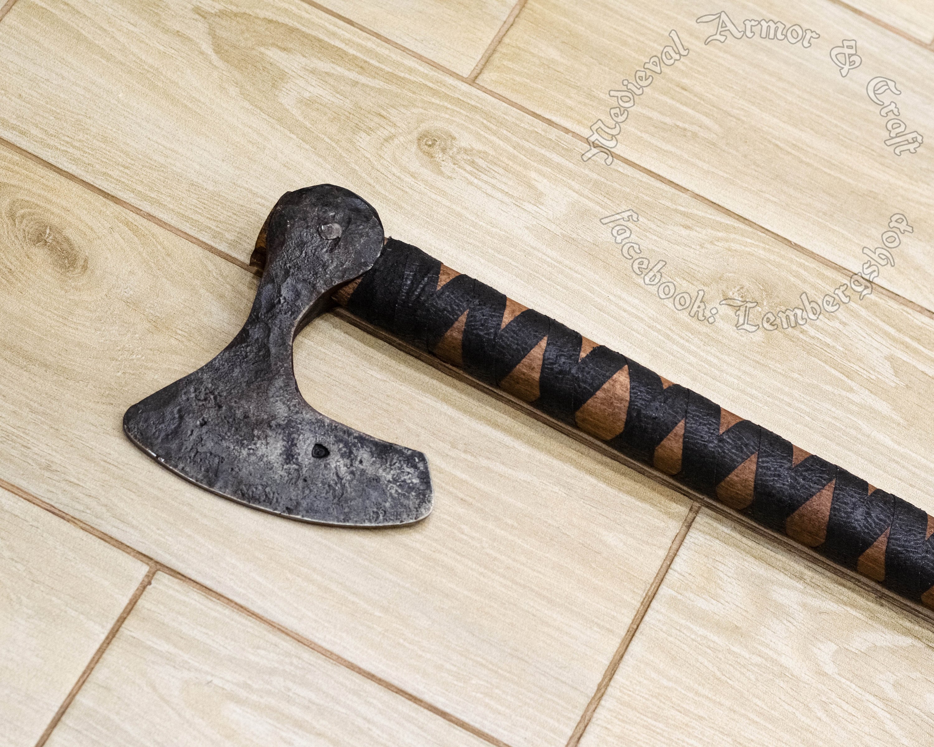 Two-handed Forged Axe for Buhurt. Medieval and Viking Ax for - Etsy Finland