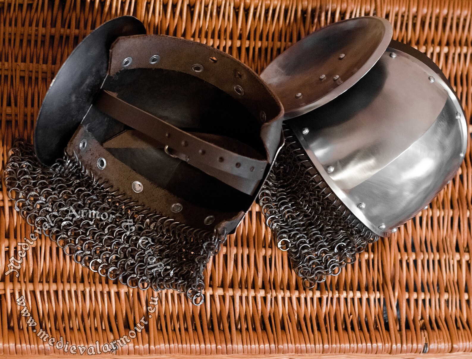 Hardened Mongol Knees With the Chain Mail. Buhurt and Steel | Etsy