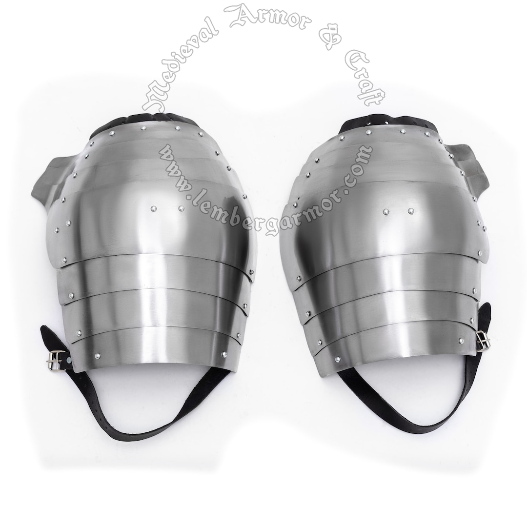 Buhurt Pauldrons "yeomen" - 7-plate Universal Fit Shoulder Armor for ...