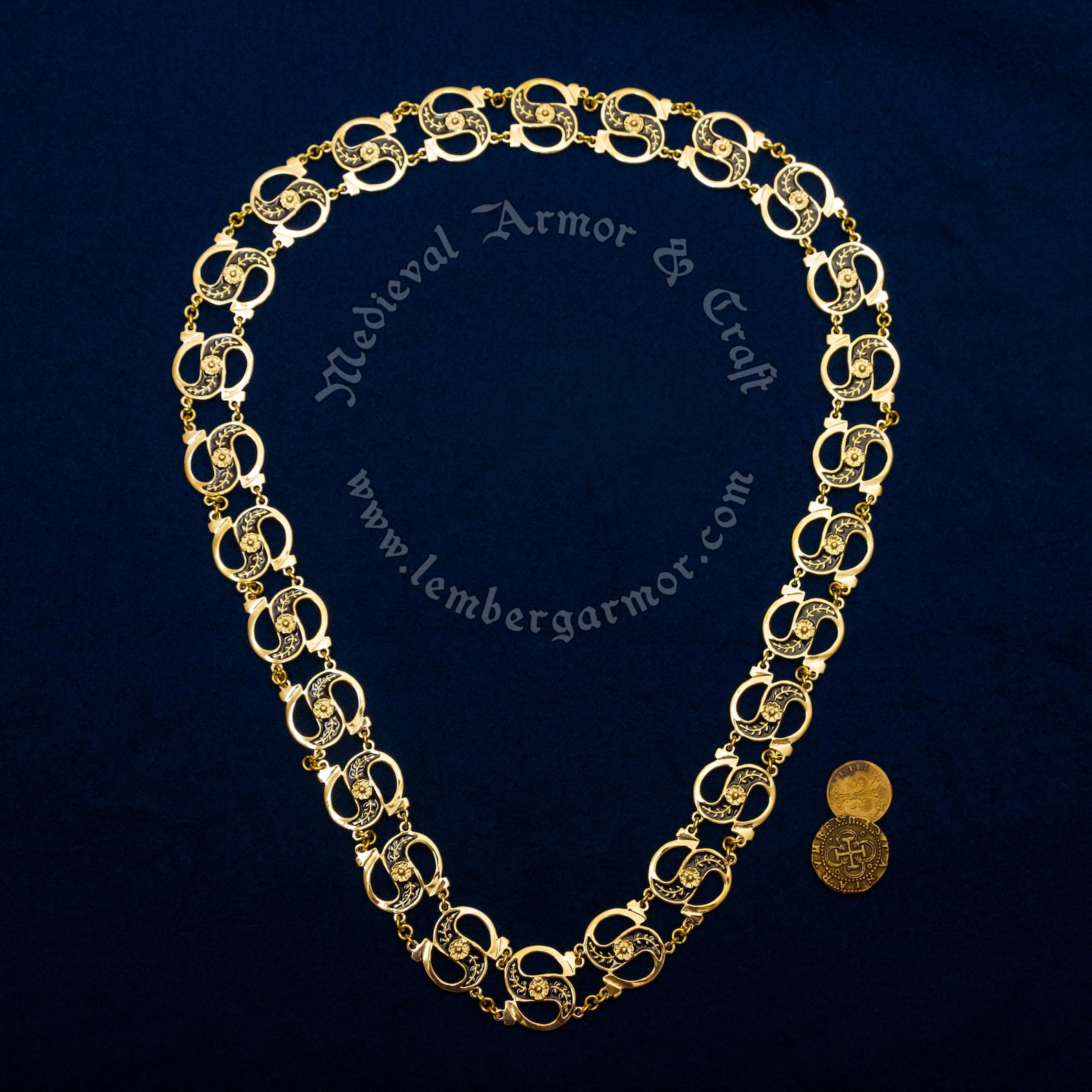 Medieval Livery Chain of Office: Brass Replica of the Collar of Esses ...