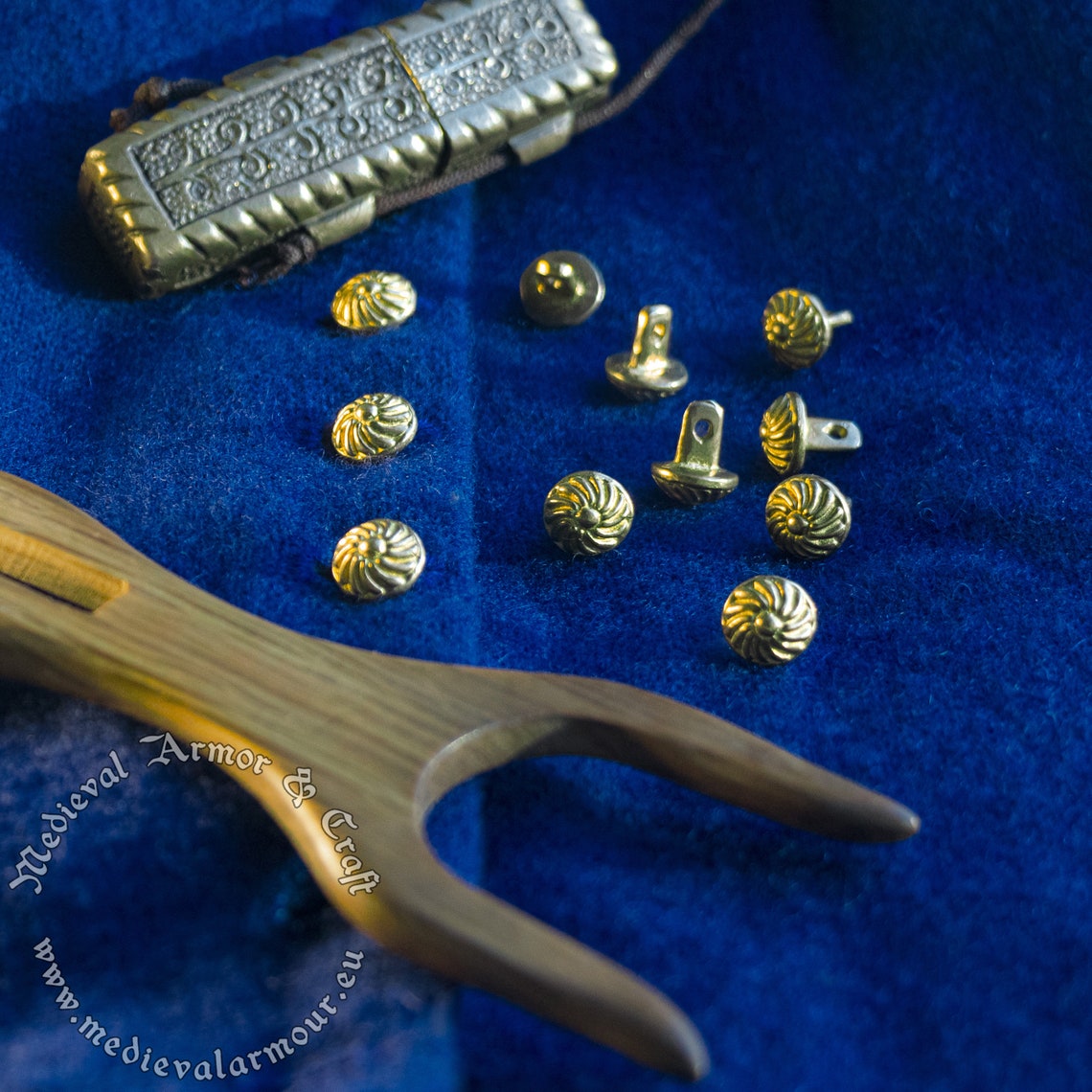 Medieval Gold brass Buttons 14th-15th Centuries for the | Etsy
