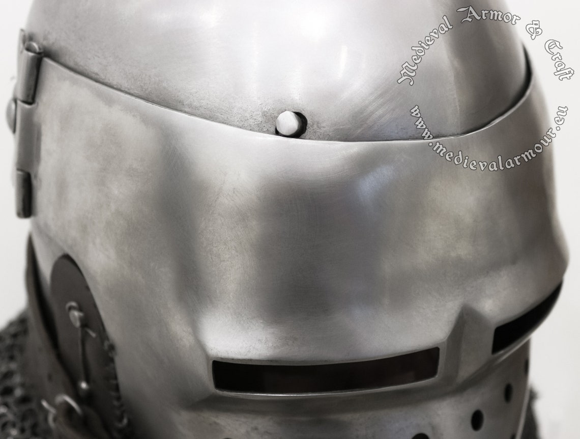 Pig-face Helmet. German Bascinet Full-contact Fight, 14th-15th Century ...