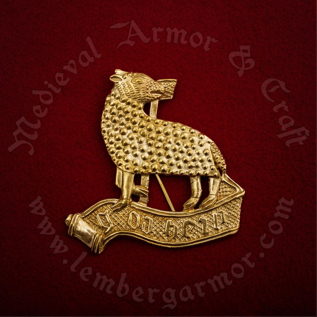 Agnus Dei Pilgrim Badge Replica the Lamb of God. Big Pilgrim Pin for ...