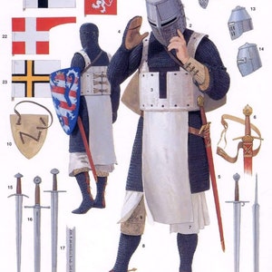 Medieval Brigandine of Teutonic Knight. 13th-century Body Armor Associated With the Teutonic ...
