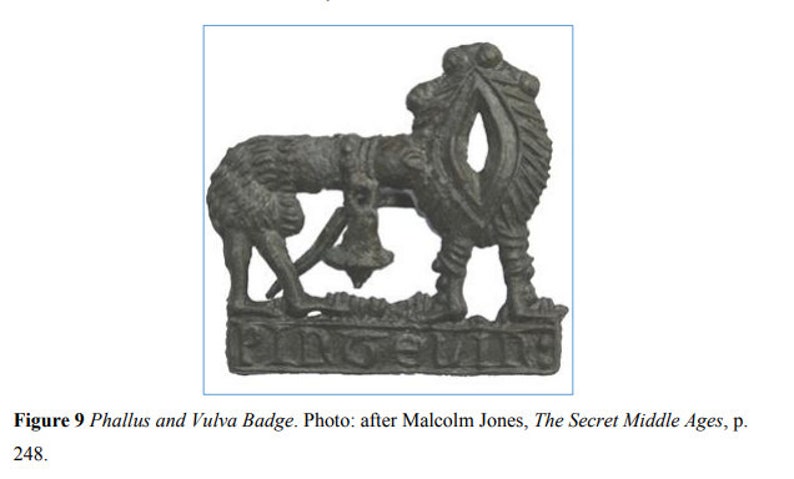 Shameless Medieval Pilgrim Badge Phalluses Carrying a Vulva on - Etsy