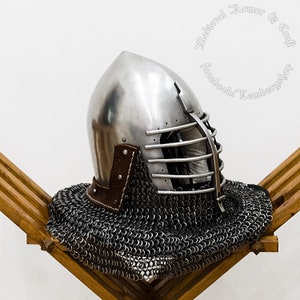 Wolf Ribs Buhurt Helm for Full-contact Steel Fight. Reenactment 14th ...