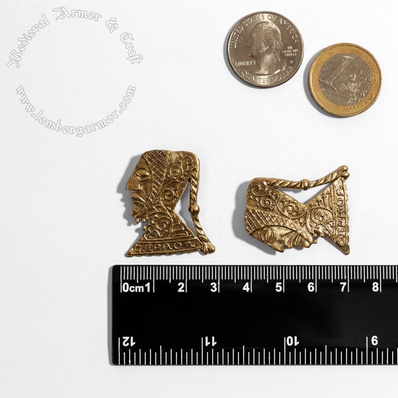 Hooded Head Medieval Badge Replica. Pilgrim Pin for a Hat or a - Etsy