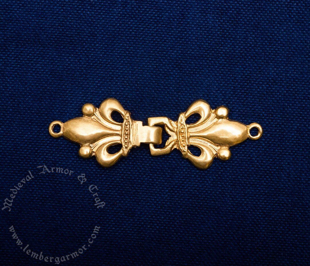 Late Medieval Hooked-clasp, England. Reenactment of 15th Century. A ...