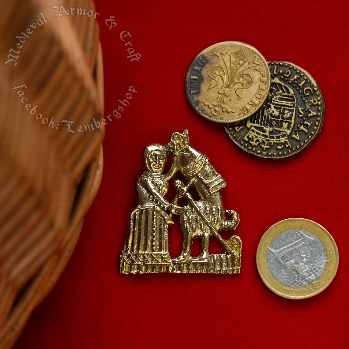 The Secular Badge. Medieval Pilgrim Badge crowned | Etsy