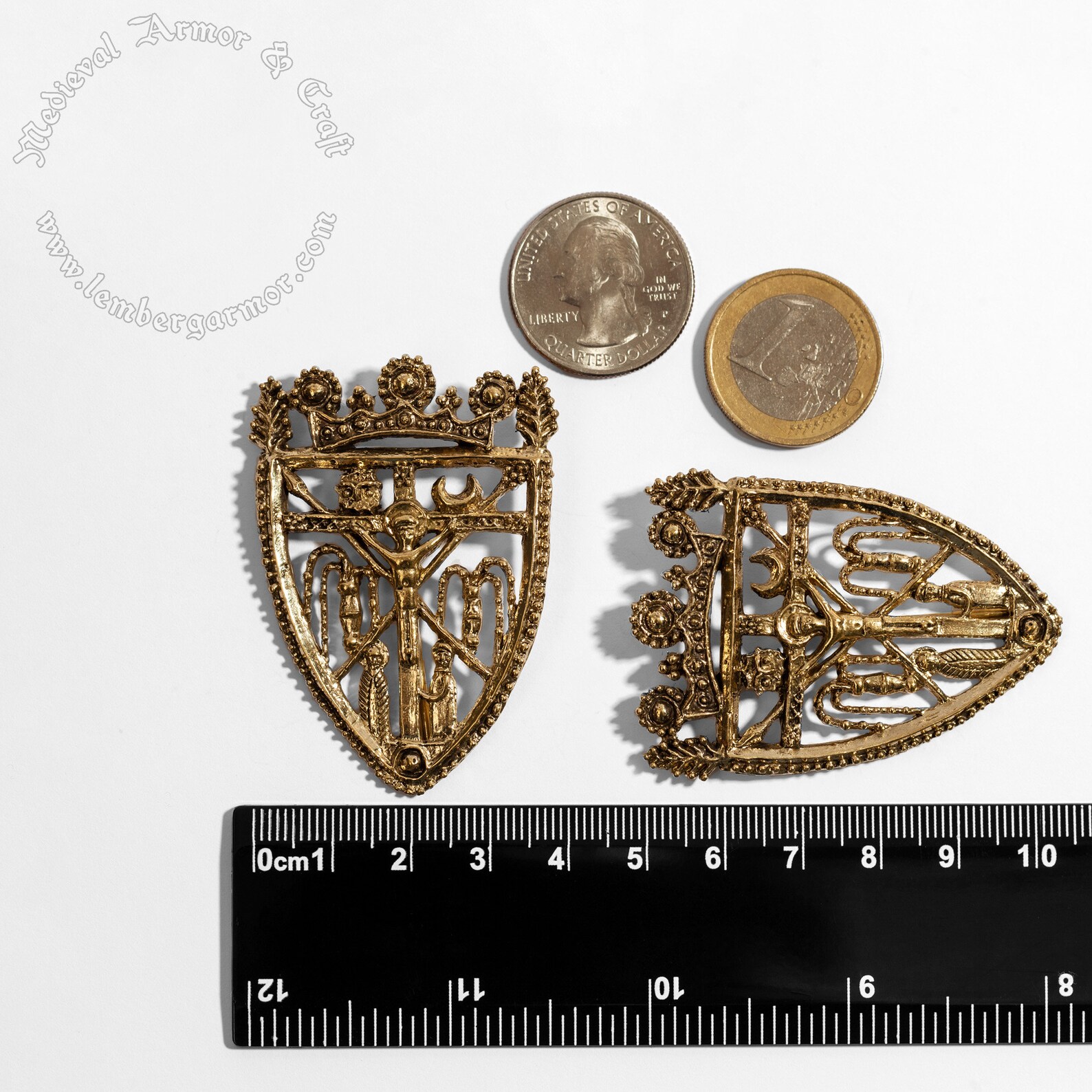 Crucifix as a Shield. Medieval Badge Museum Replica Brook Wharf, London ...