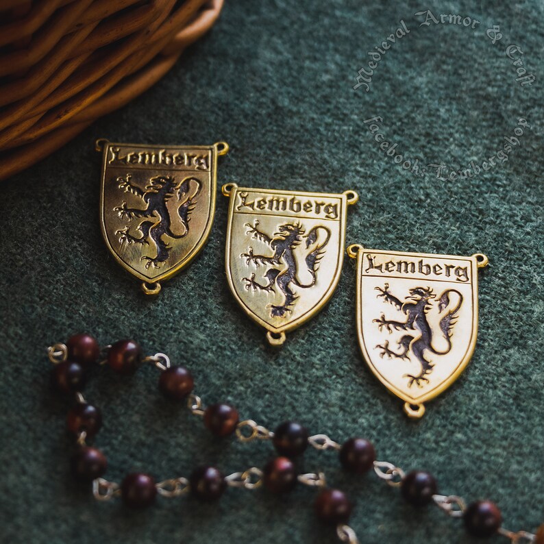 Stand With Ukraine. Ukrainian Reenactment Badge(brass) With Lemberg ...