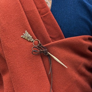 Viking Ringed Long Pin for Heavy Cloaks and Capes With the Head of ...
