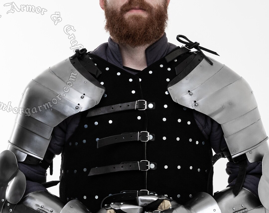 Massive Cavalry Knights Spaulders for Buhurt. Late Medieval Shoulders ...