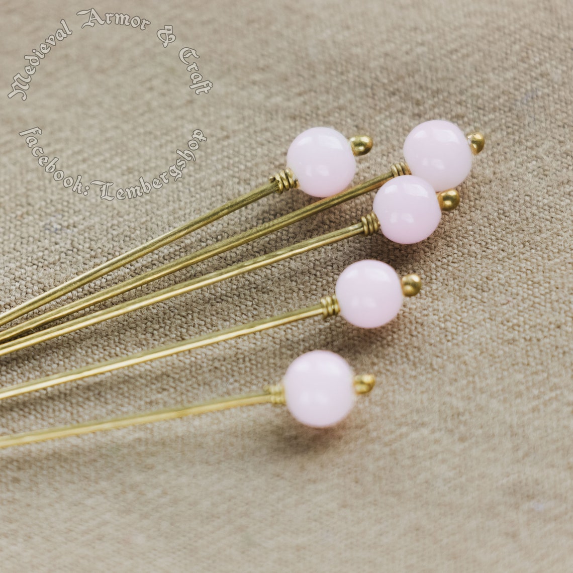 Reenactment Pins for a Medieval Headdress(5prc Set),the Hairpins 13th ...
