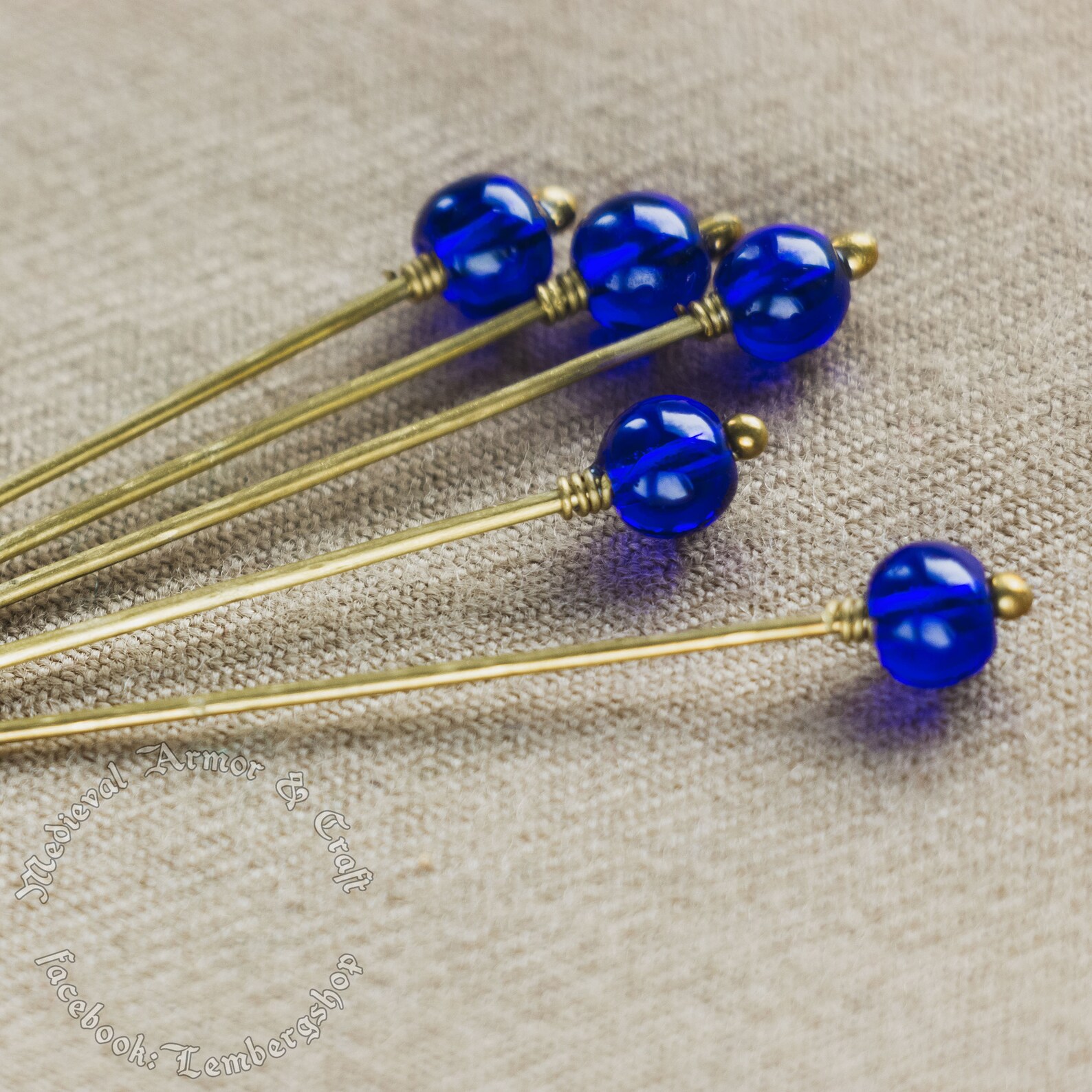 Reenactment Pins for a Medieval Headdress(5prc Set),the Hairpins 13th ...