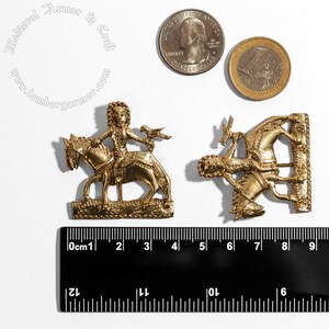 The Hawking Scene Pilgrim Badge. Medieval Pin for a Hat or a Cloak ...