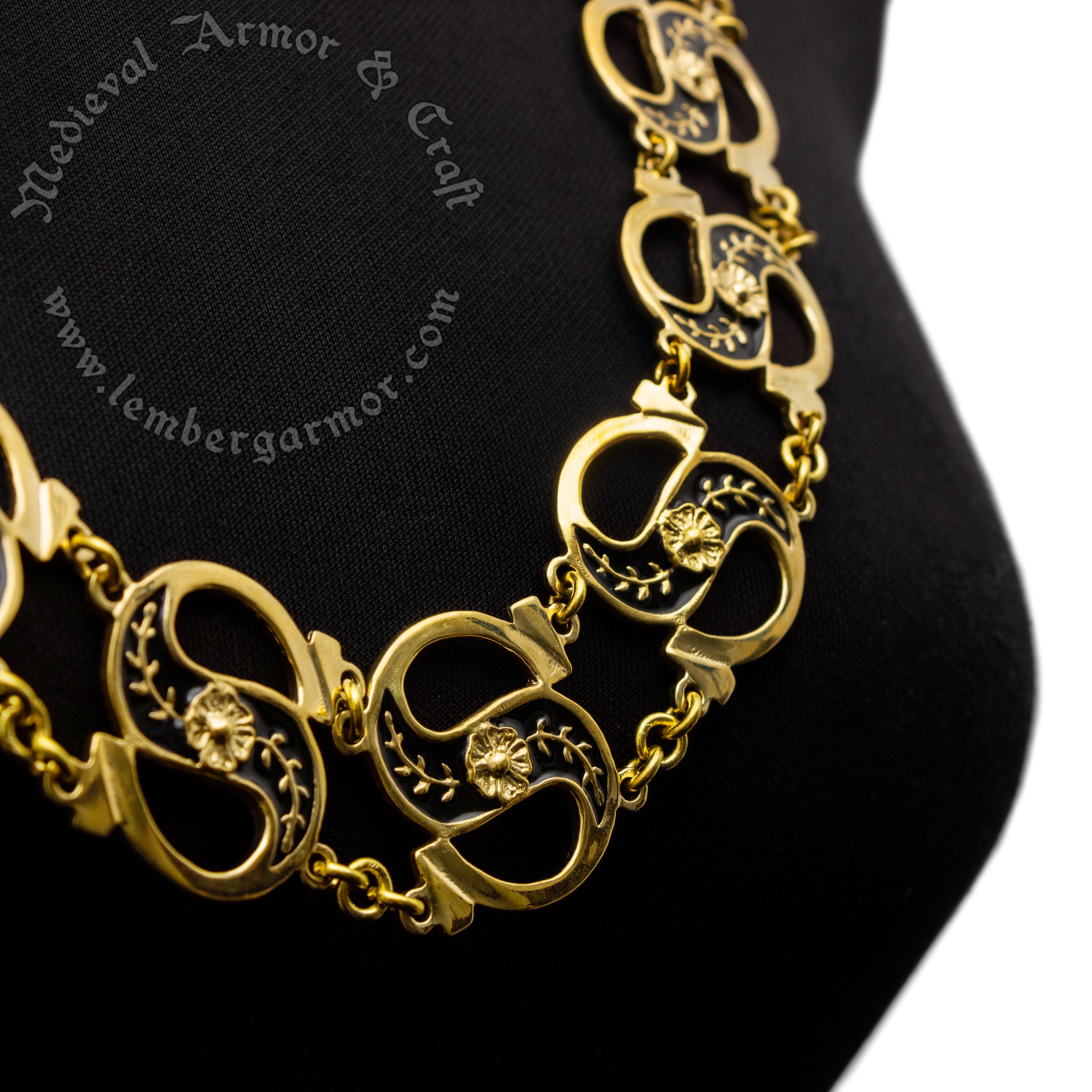 Medieval Livery Chain of Office: Brass Replica of the Collar of Esses ...