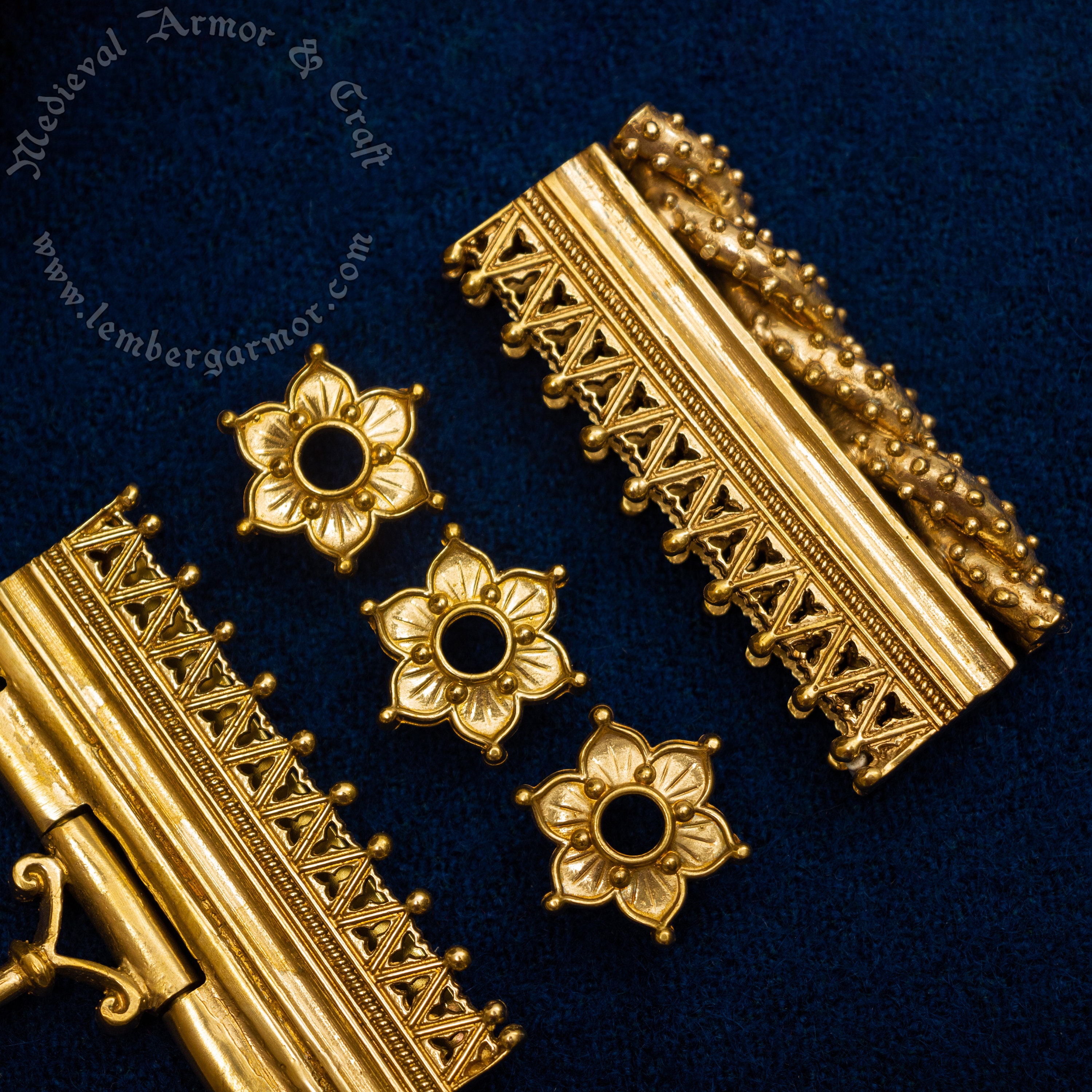 Medieval Casting Belt Set Replica 15th Century. Suitable for a Strap ...