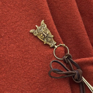 Viking Ringed Long Pin for Heavy Cloaks and Capes With the Head of ...