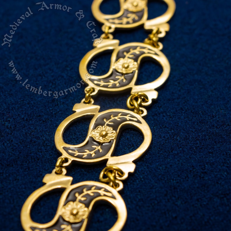 Medieval Livery Chain of Office: Brass Replica of the Collar of Esses ...