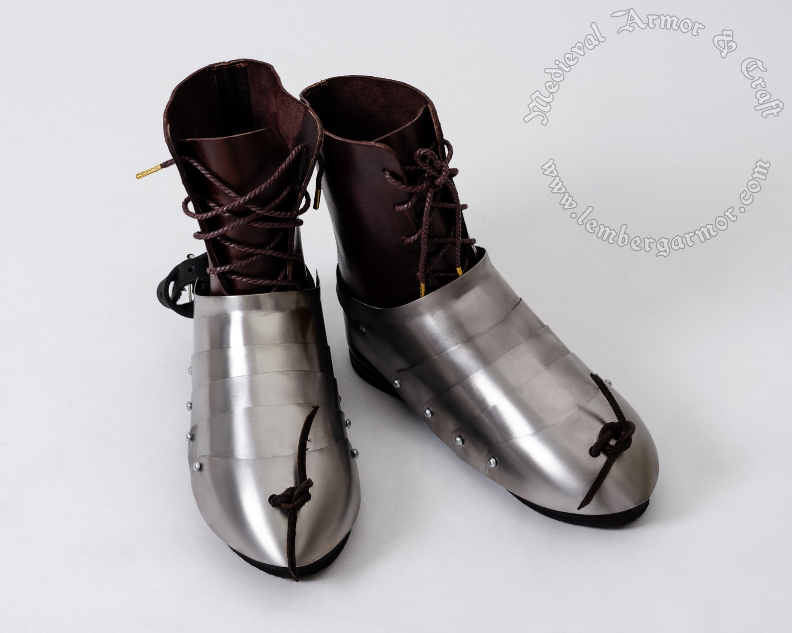 Set Buhurt Shoes With Straps and Sabatons. Unisex Medieval Combat Boots ...