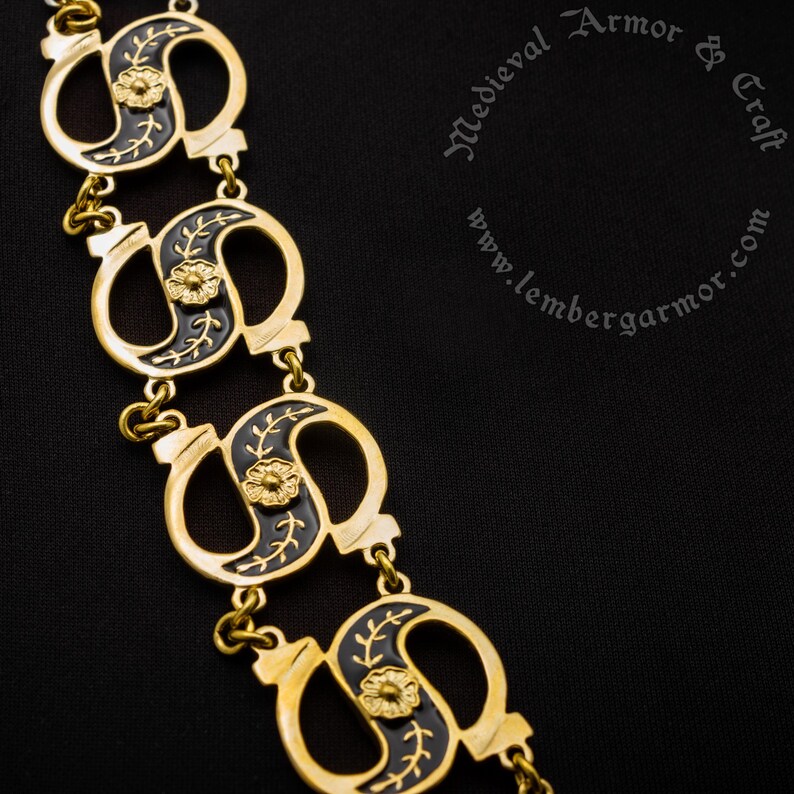 Medieval Livery Chain of Office: Brass Replica of the Collar of Esses ...