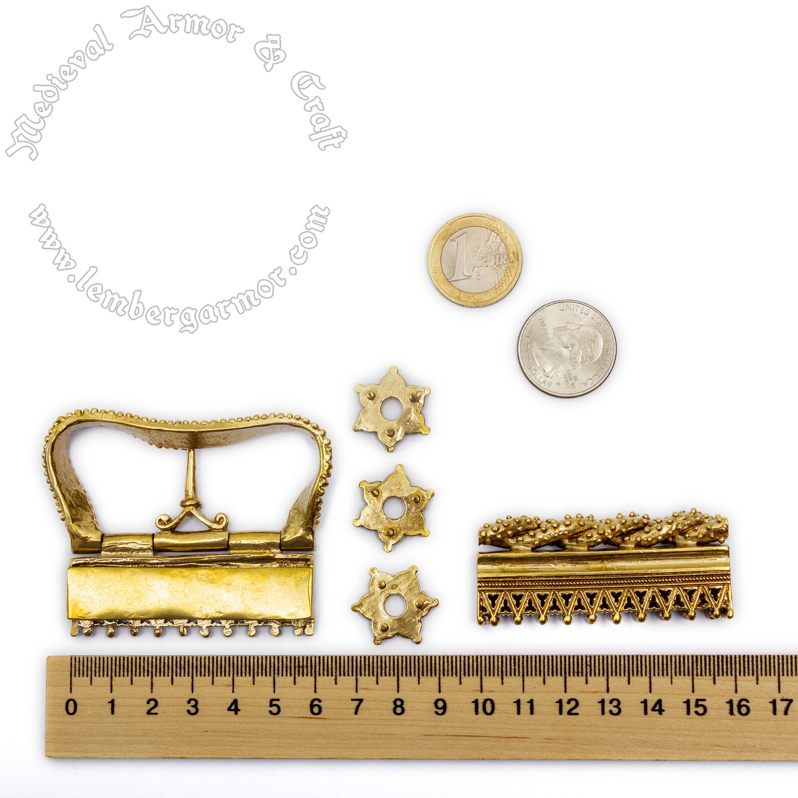Medieval Casting Belt Set Replica 15th Century. Suitable for a Strap ...