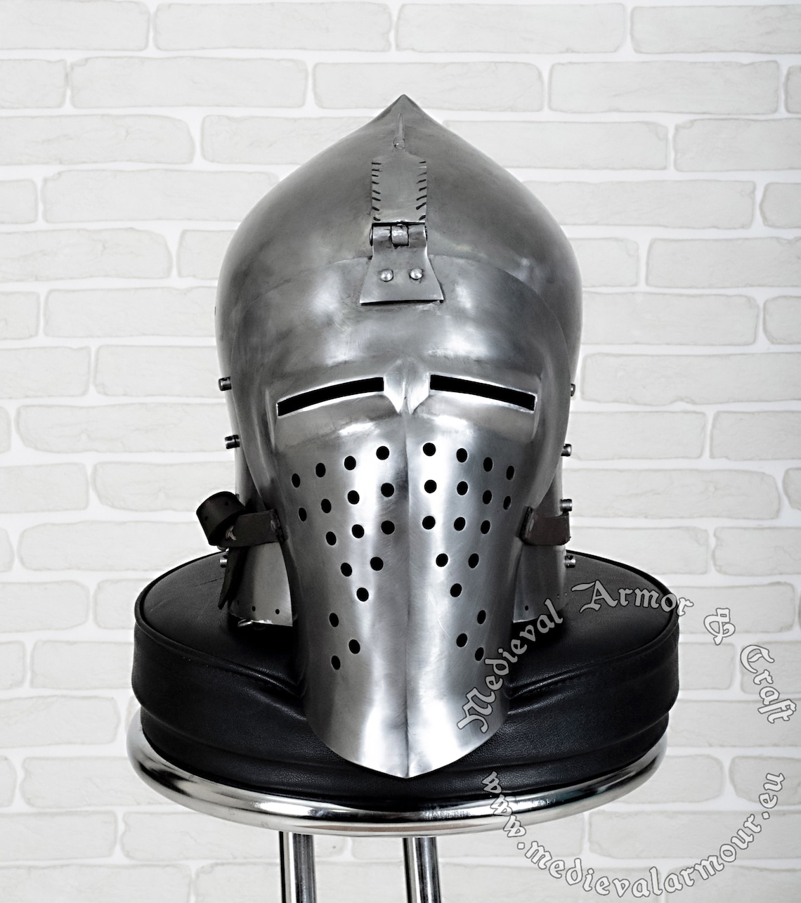 Medieval bascinet. Classic historic Italian Klappvisor Museo | Etsy