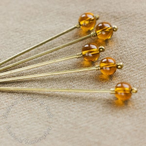 Reenactment Pins for a Medieval Headdress(5prc Set),the Hairpins 13th ...