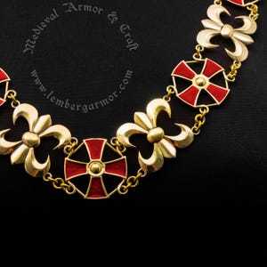 Medieval Livery Collar, Brass Chain of Office With Fleur-de-lis, and ...