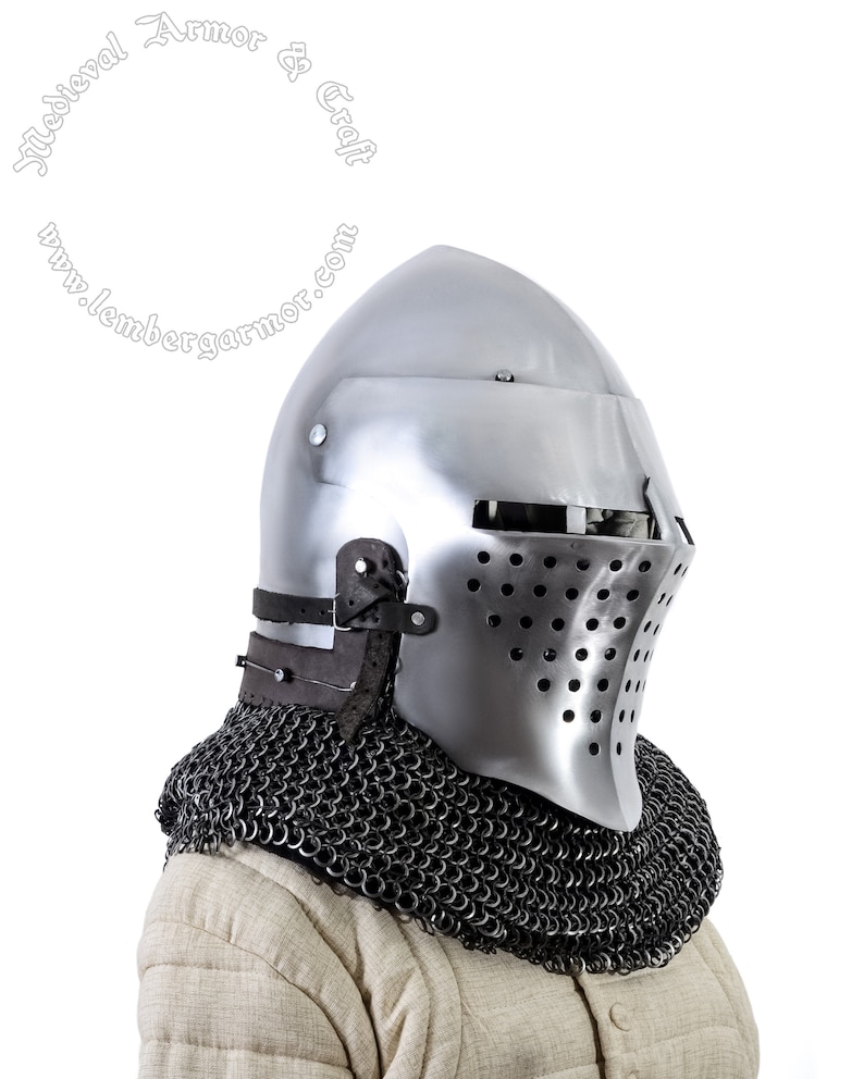 German Bascinet With the Triangle Visor and splitvisor - Etsy