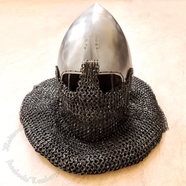 Custom Size Buhurt and Steel Fight Extra Light Bascinet Helmet for HMB ...
