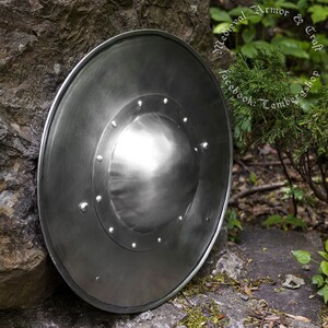 Medieval Steel Buckler, Round Shield for Buhurt Full-contact, IMCF, SCA ...