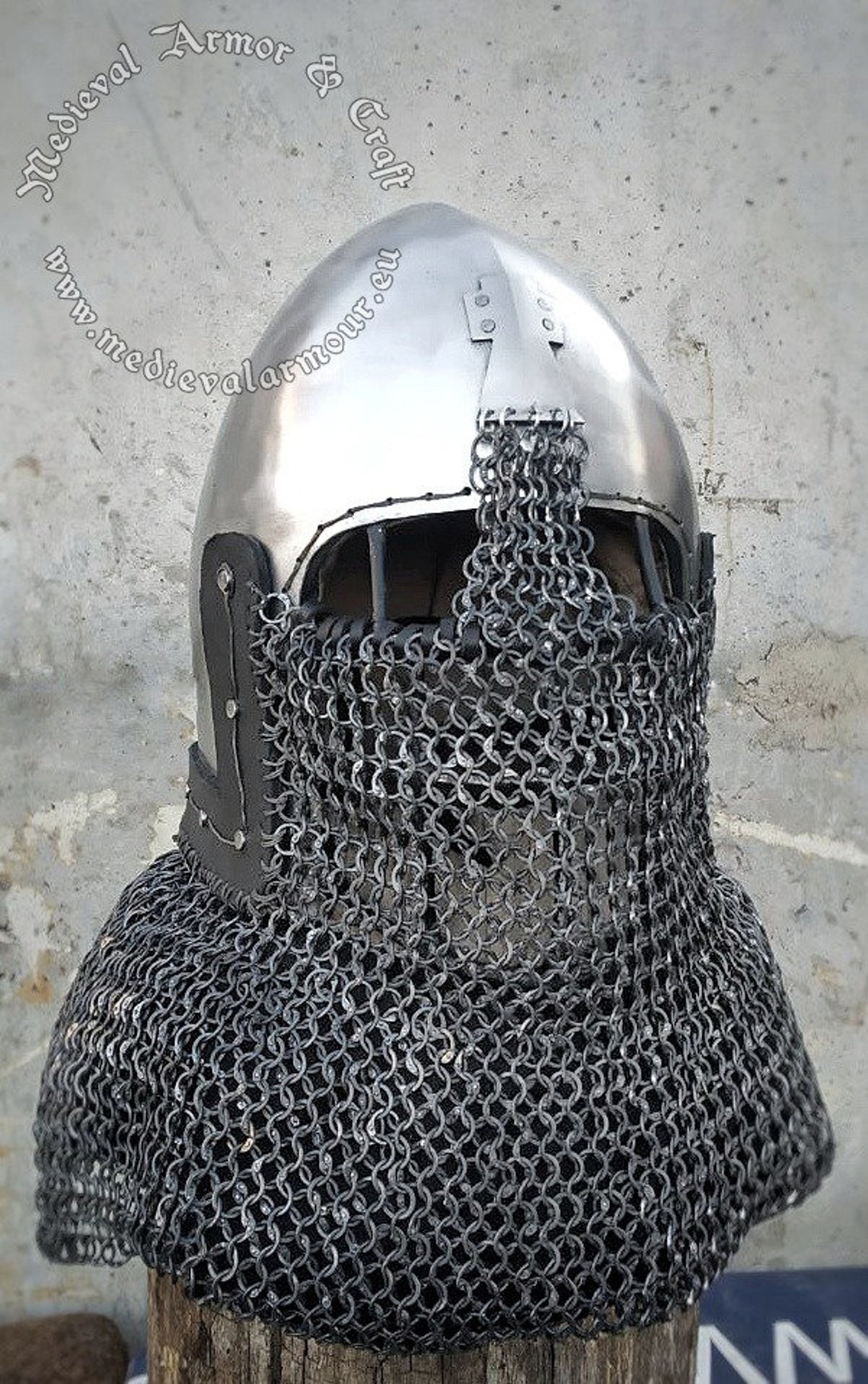Custom Size Buhurt and Steel Fight Extra Light Bascinet Helmet for HMB ...