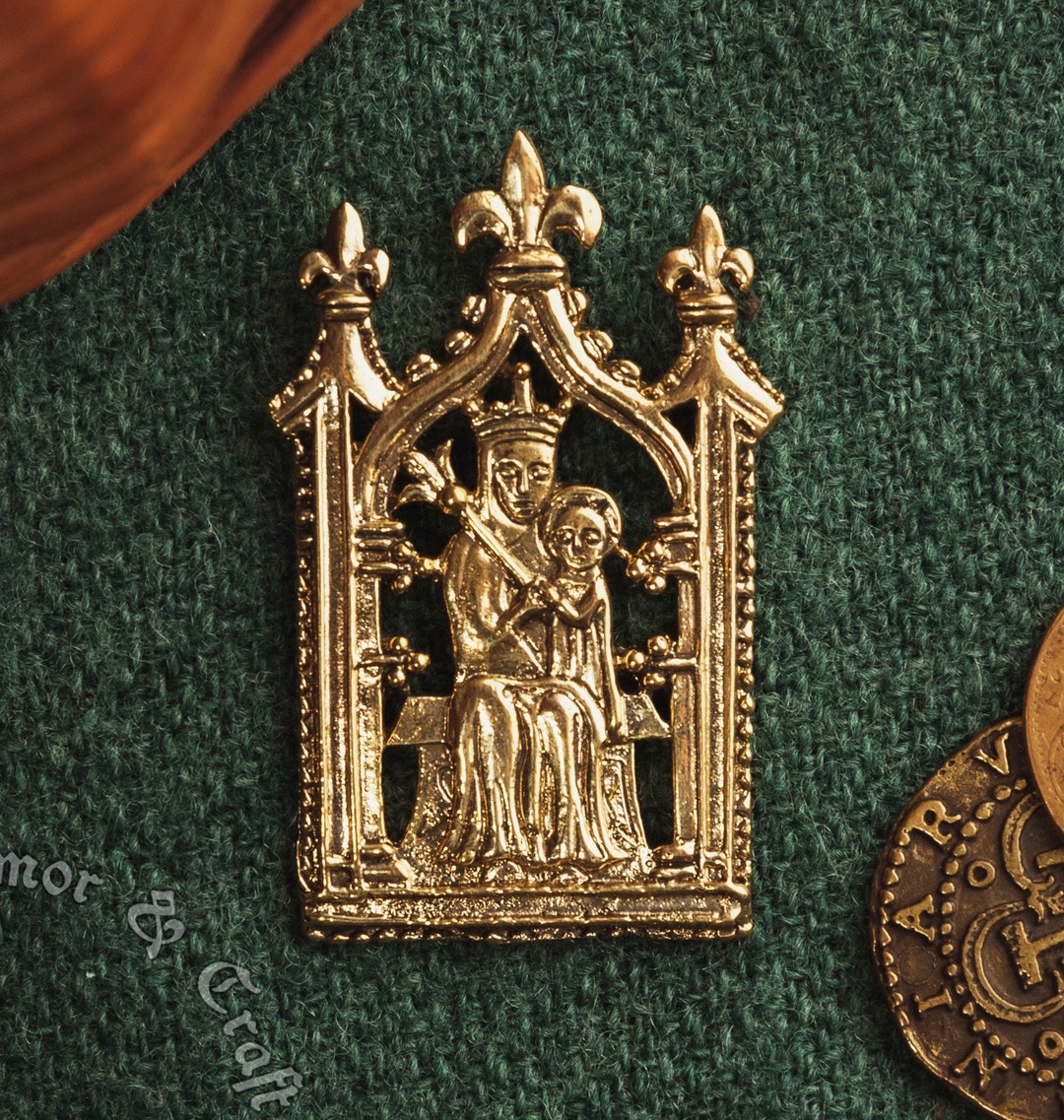 Medieval Badge Virgin Mary With Baby Jesus, London Museum Replica ...