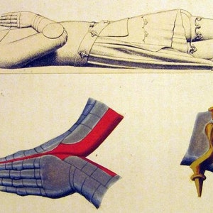 Medieval Hourglass Gauntlets With Scales on the Fingers for 14th ...