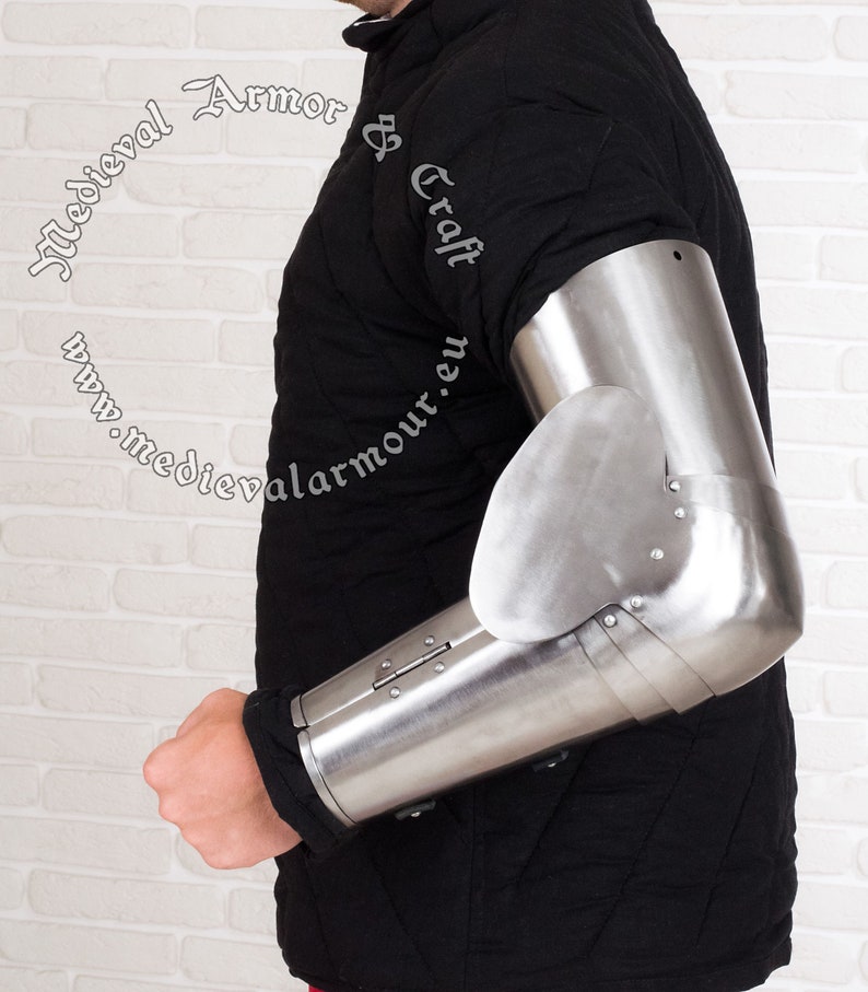 Medieval Buhurt Plate Arm Protection With Straight Bracers of - Etsy